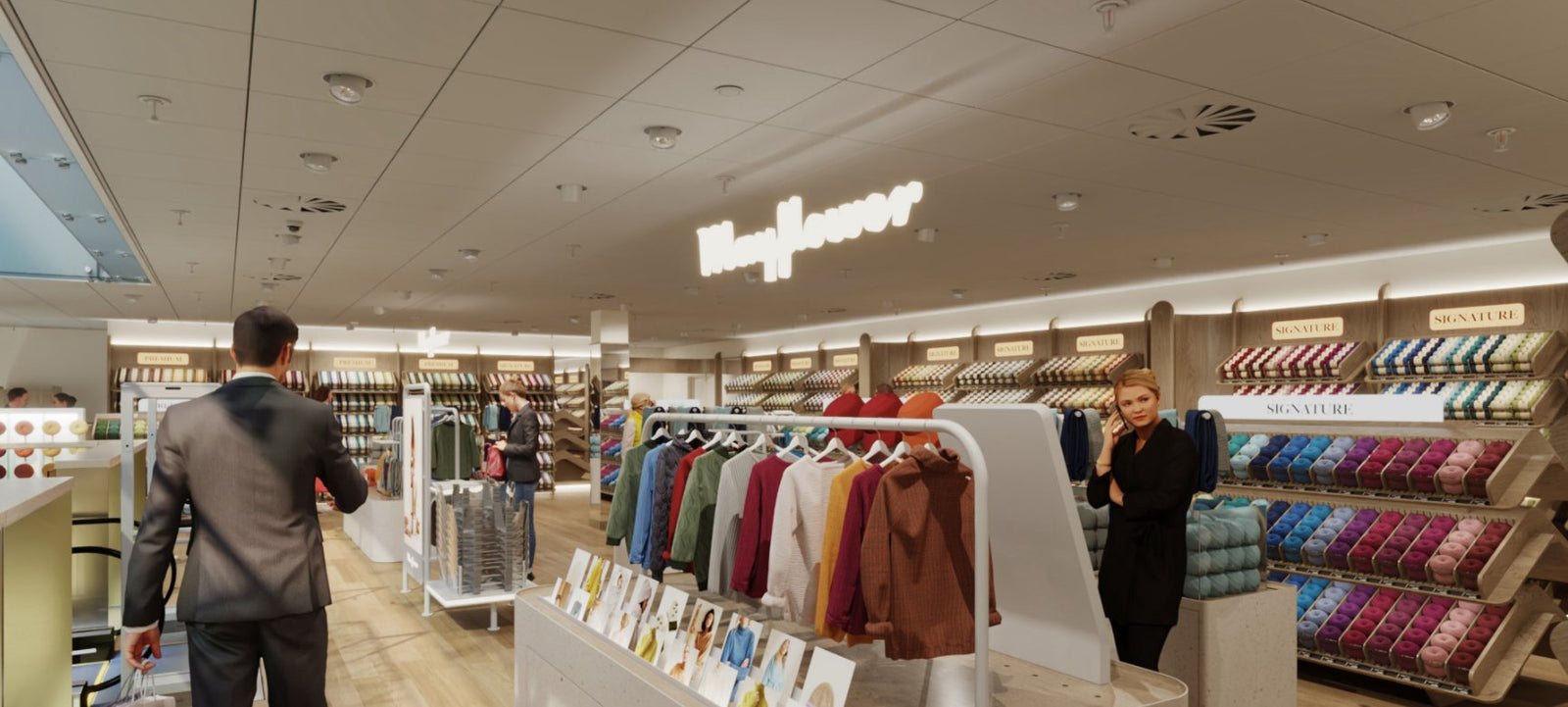 Besøg Mayflowers Fysiske Butikker – Garn & Inspiration